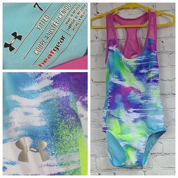 Under Armour | Swim | Under Armourdusty Girls 7 Fitted Heat Gear ...